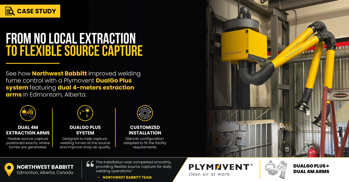 Case Study: Northwest Babbitt Installs DualGoPlus Welding Fume ...